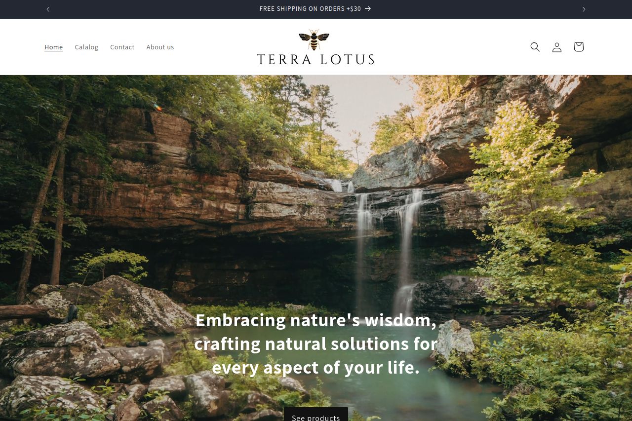 Terralotus.shop - Landing Page Analysis