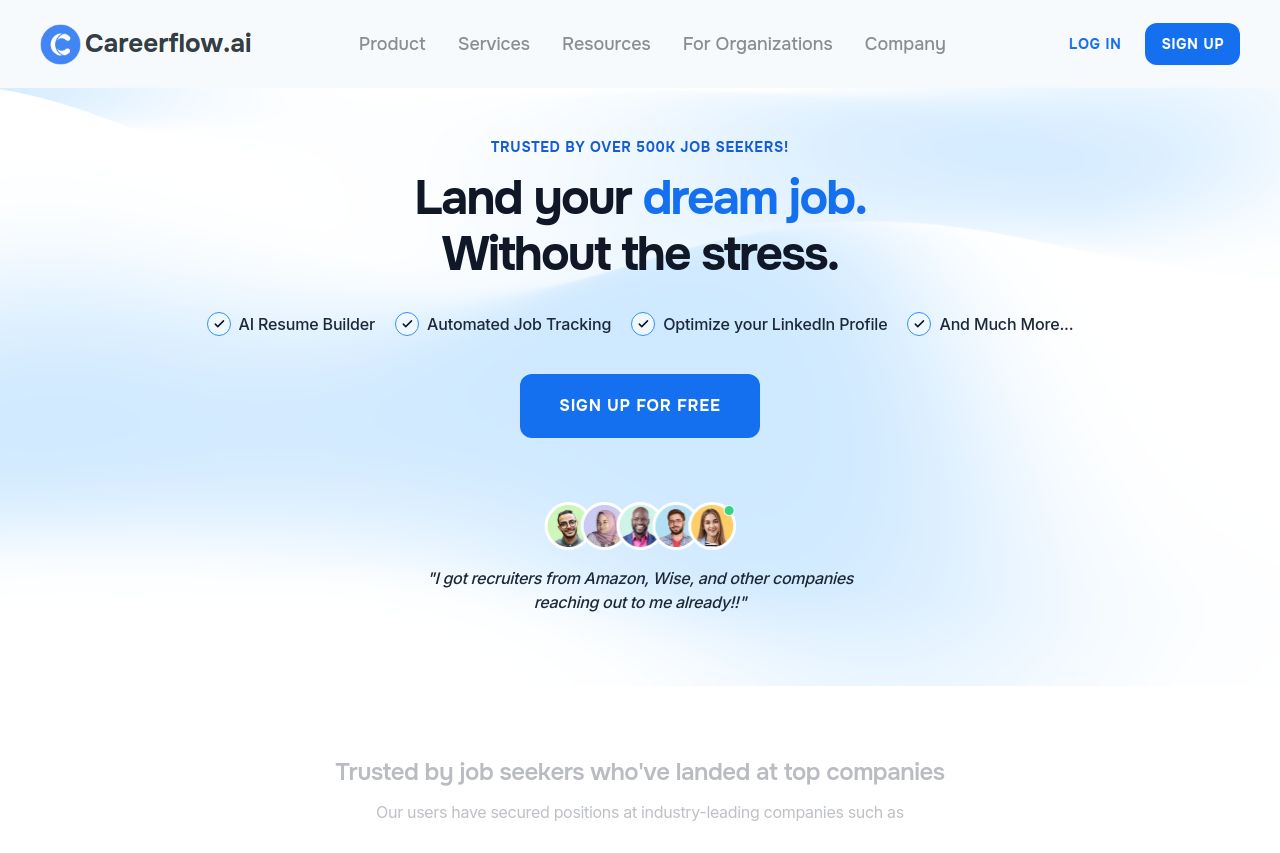 Careerflow.ai - Landing Page Analysis