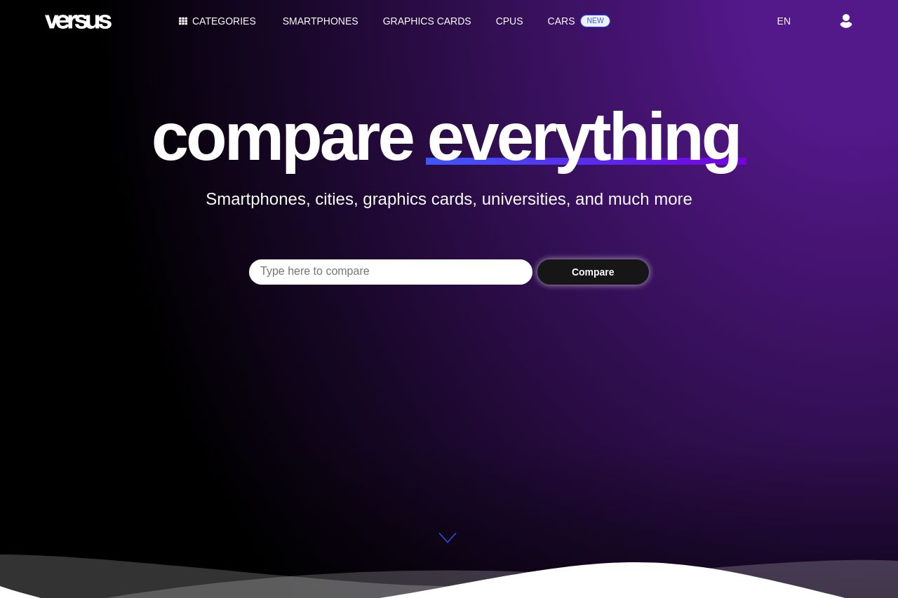 Versus.com - Landing Page Analysis